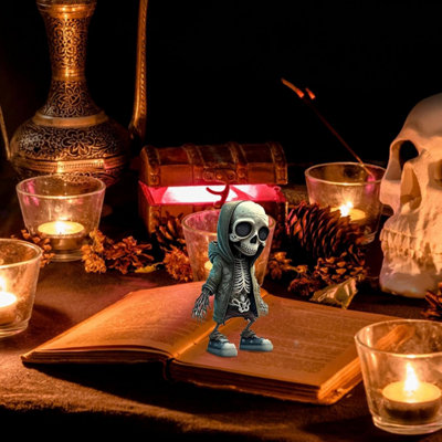 Resin Skeleton Figurines,Collectible Halloween Decoration, Gothic Home ...