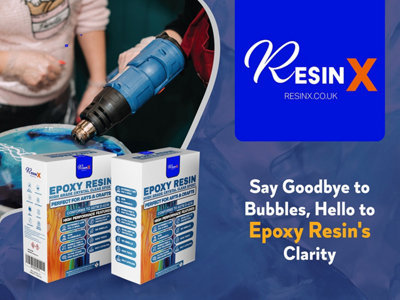 RESIN X - Crystal Clear Epoxy Resin Kit for Arts, Crafts & DIY - Bubble ...