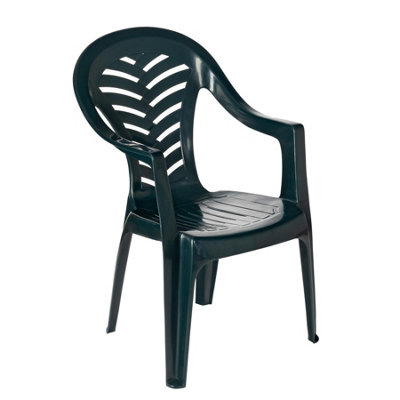 Green plastic garden chairs b and q store