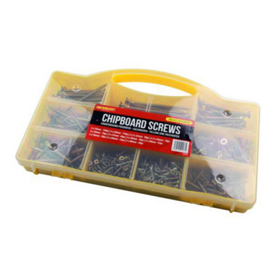 Resolut 780 Piece Assorted Chipboard & Wood Screws - CSK Pozi Drive 2898