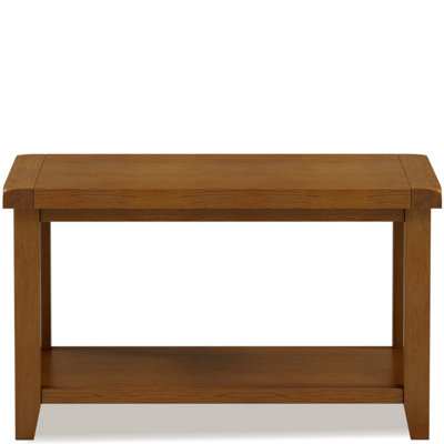 Rest Relax Elston Oak Coffee Table With Shelf Brown