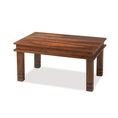 Rest Relax Jaipur Sheesham Chunky Coffee Table 120cm Wide Brown