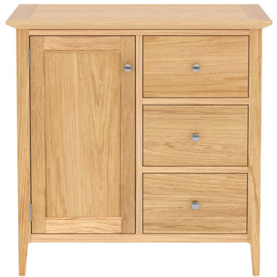 Rest Relax Keswick Oak Hallway Cabinet Beige
