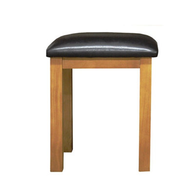 Rest Relax Redwood Pine Dressing Table Stool Brown