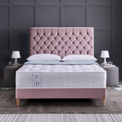 Rest Relax Sleep Onyx Tufted Reflex Ortho Orthopaedic Sprung Mattress
