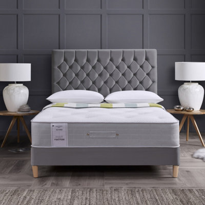 REST RELAX VICTORIA 1500 NATURAL POCKET SPRUNG TUFTED MATTRESS WHITE