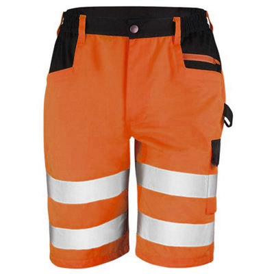 Result Core Mens Reflective Safety Cargo Shorts | DIY at B&Q