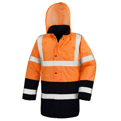 Result Core Unisex Adult Two Tone Safety Safety Coat | DIY at B&Q