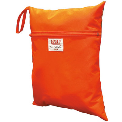 Result High-Visibility Safety Vest Storage Bag Fluorescent Orange (One ...