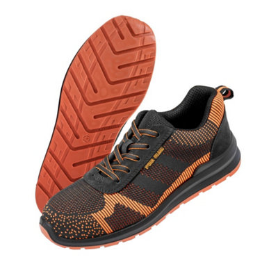 Result Work-Guard Unisex Adults Suede Trim Safety Trainer Black/Orange ...