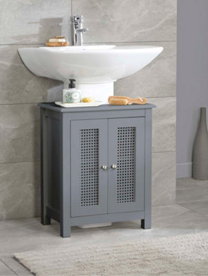Compact under sink cabinet store