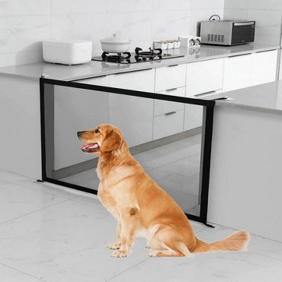 Retractable Pet Dog Gate Magic Child Baby Stair Gate Barrier Foldable ...