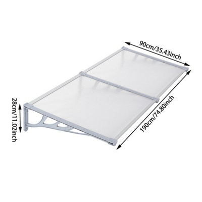 Retractable Waterproof Front Door Canopy Outdoor Awning Window Garden ...