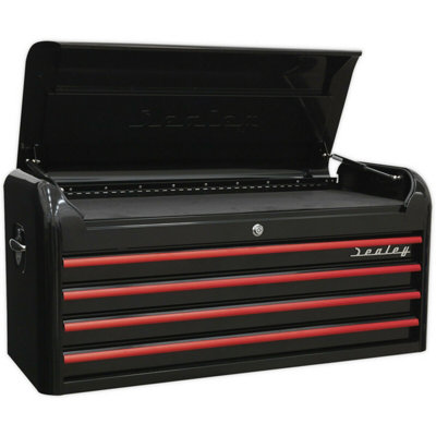 Retro Black 4 Drawer Tool Chest - Lockable Storage Solution 1080 x 450 ...