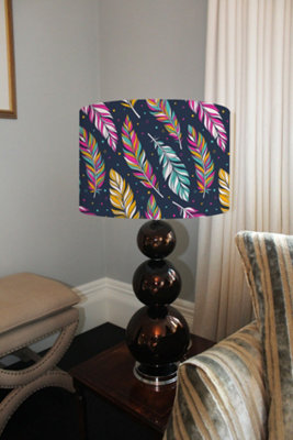 Retro color feathers (Ceiling & Lamp Shade) / 25cm x 22cm / Ceiling Shade