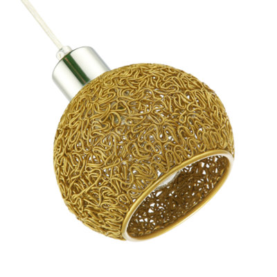 Retro Industrial Style Round Twisted Wire Mesh Metal Lamp Shade in ...