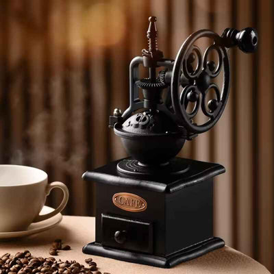 Retro Manual Coffee Grinder Portable Ferris Wheel Design Coffee Bean Mill