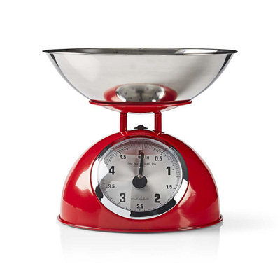 Retro Mechanical Kitchen Scales, Analogue Display, Max. 5Kg Capacity ...