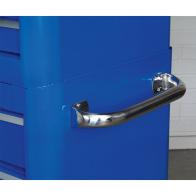 Retro Style Topchest, Mid-Box & Rollcab Combination 10 Drawer Blue ...