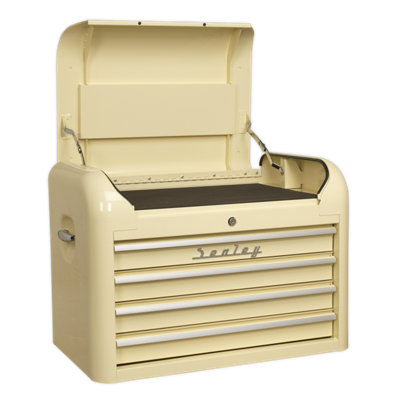 Retro Style Topchest, Mid-Box & Rollcab Combination 10 Drawer Cream ...