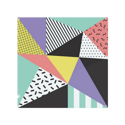 Retro Themed Geometrics Splash Back designer style