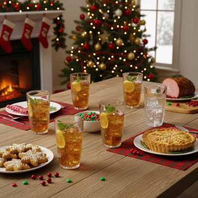 Reusable Plastic Tall Tumblers Outdoor Party 6pcs Clear Ribbed ...