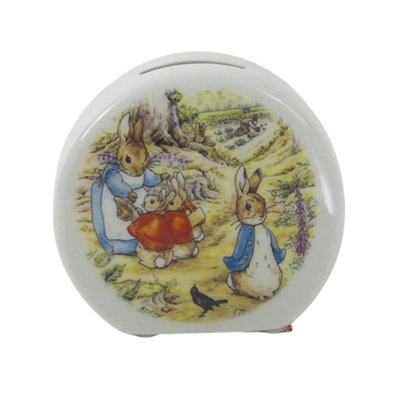 Reutter Porcelain Beatrix Potter Peter Rabbit Money Bank - Mrs Rabbit ...