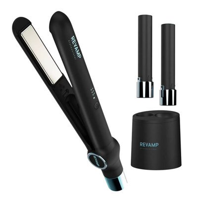 Revamp iGen Progloss Cordless Ceramic Hair Straightener with 2 ...