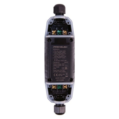 Rewireable 13A Inline RCD Connector IP66 Waterproof
