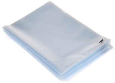 Rexel Essential A4 Document Folder, Clear Embossed, 85mic, Cut Flush, L ...