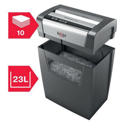 Rexel Momentum X410 P4 Cross Cut Paper Shredder 23 Litre