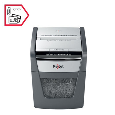 Rexel Optimum Auto Feed+ 50 Sheet Automatic Cross Cut Paper Shredder 20 ...