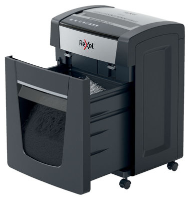 Rexel P420+ Black Cross Cut Paper Office Shredder P4 30 Litre