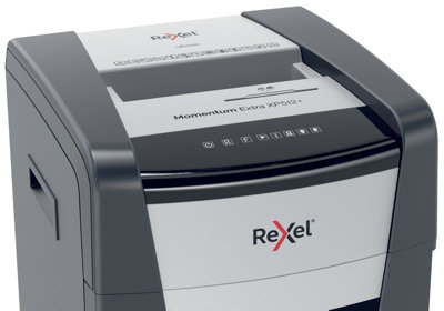 Rexel XP512+ Black Micro Cut Paper Office Shredder P5 45 Litre