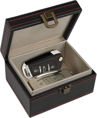 RFID Faraday Box for Car Keys Signal Blocking Case Black