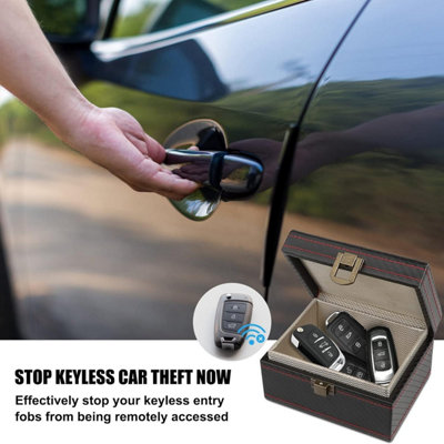 RFID Faraday Box for Car Keys Signal Blocking Case Black
