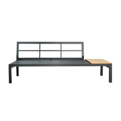 Rhea - Platform Corner Sofa - 4 Seater Garden Set with Table