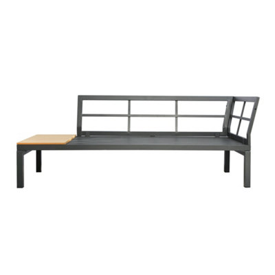 Rhea - Platform Corner Sofa - 4 Seater Garden Set with Table