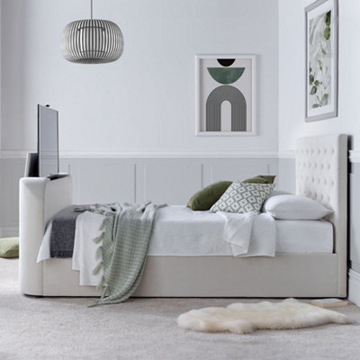 Velvet tv bed store