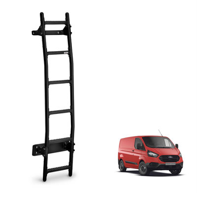RHINO Black Van Ladder for the Ford Transit Custom (2013-2024) Heavy ...