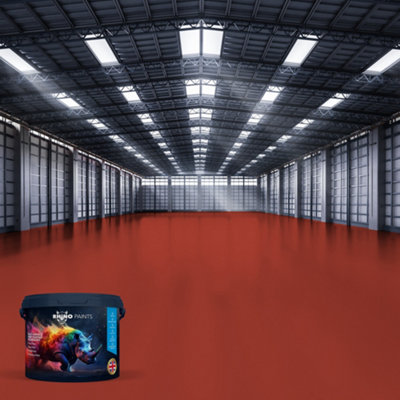 RHINO PAINTS PU350 POLYURETHANE INDUSTRIAL FLOOR PAINT RED 20l