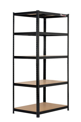 Rhino Racking 5 Bay Boltless Garage Shelving Units, 180 x 90x 60cm ...