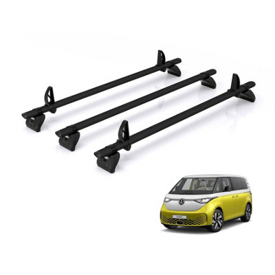 RHINO Roof Rack for VW ID Buzz (2022+) 3x Aluminium Roof Bars - Kammbar ...