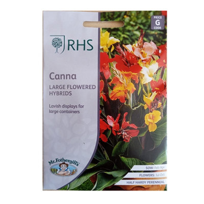 RHS Canna Large Flowered Hybrids Flower Seeds