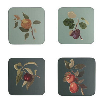 RHS Fruit Set of 4 Coasters Blue