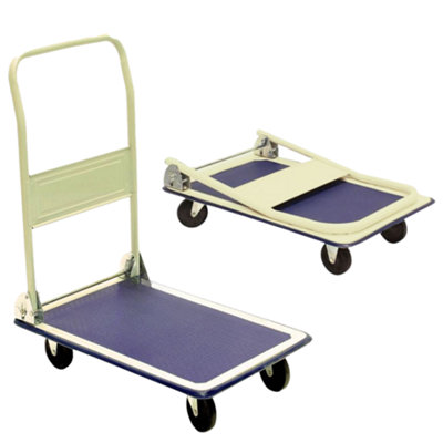 Rhyas Platform Trolley Cart Barrow Sack Truck 300kg Folding Handle ...