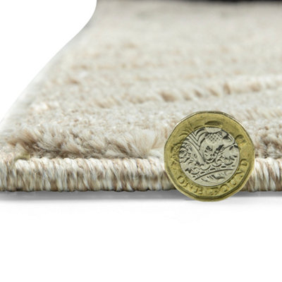 Rhythm Sculpt Natural 120 x 170cm Rug
