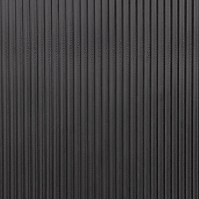 Ribbed PVC Vinyl Flooring Black 2 mm Thick Non Slip Sheet Vinyl Roll ...