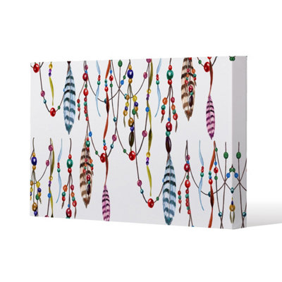 Ribbon & Bead (Canvas Print) / 101 x 77 x 4cm