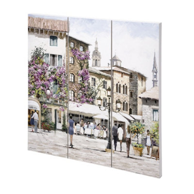 Richard Macneil Sunshine Square Wood Plaque Multicoloured (30cm x 30cm)